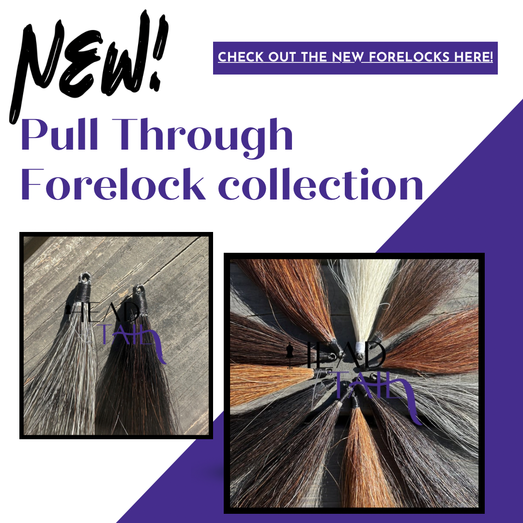 Forelock Extensions - Check out our NEW Pull Through option! – Head to ...